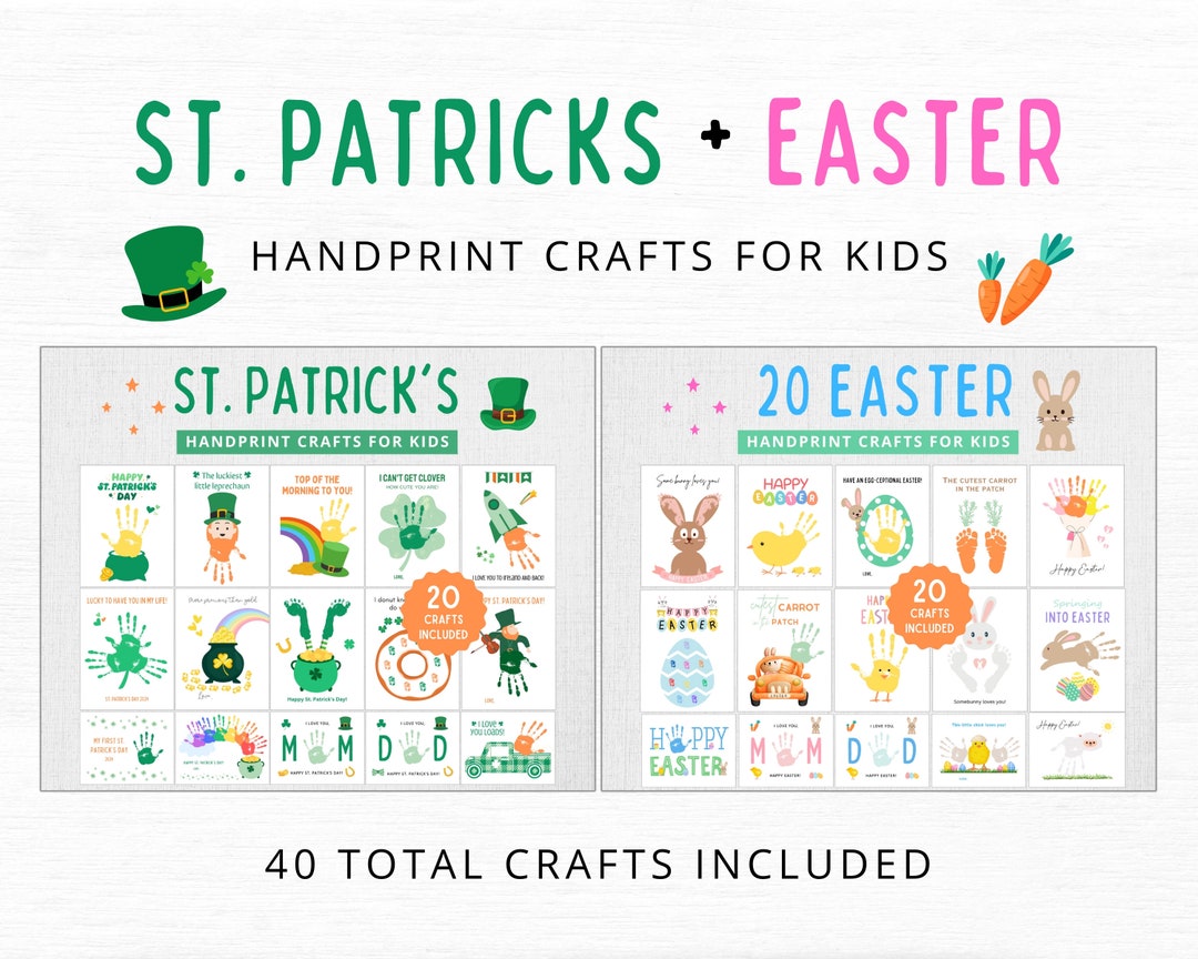 St. Patrick's Handprint Craft | Easter Handprint Craft | St. Patrick's ...