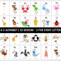 Handprint Alphabet Book Template, Preschool & Kindergarten Craft, DIY ...