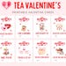 Tea Party Valentine Cards | Kids Classroom Valentines (digital Download ...