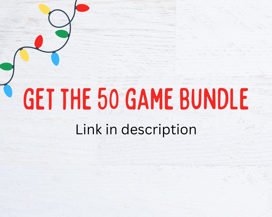 What is Santa Thinking Fun Christmas Game Christmas Party - Etsy