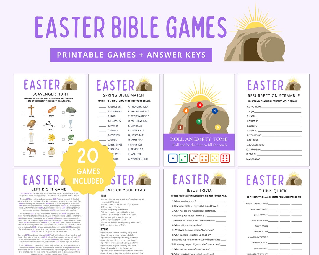 Easter Bible Games | Christian Easter Games | Easter Games | Easter ...