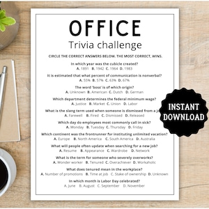 Office Trivia Game | Office Party Games | Work Games | Office Games ...