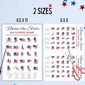 States and Capitals Game State Capitals Trivia Learn - Etsy