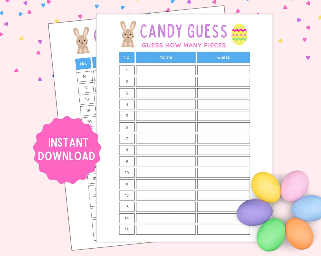 Easter Candy Guess Game | Easter Games | Easter Candy Game | Easter ...