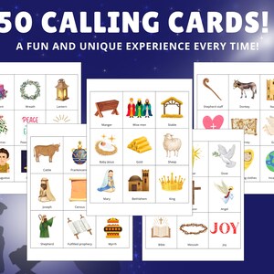 Nativity Bingo Game: 40 Cards, Christmas Bible Game (printable) - Etsy