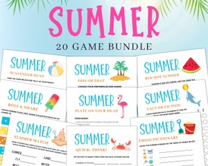 Summer Word Search Party Games Summer Activities for Kids - Etsy Canada
