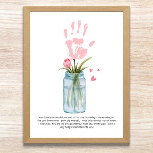 Grandparents Day Handprint Craft | Grandparents Day Craft ...