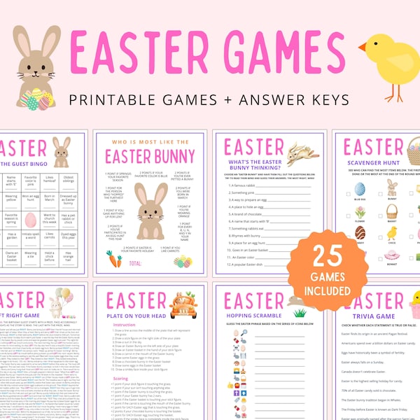 Easter Games for Adults - Etsy