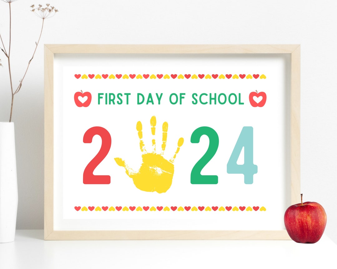 First Day of School Craft | Back to School Handprint Craft | Back to ...