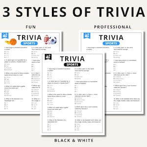 Trivia Game MEGA Bundle: 35 Categories, 350 Questions (printable) - Etsy