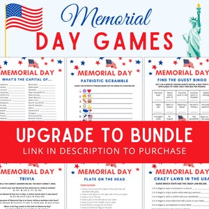 Memorial Day This or That | Memorial Day Games | Patriotic Game ...