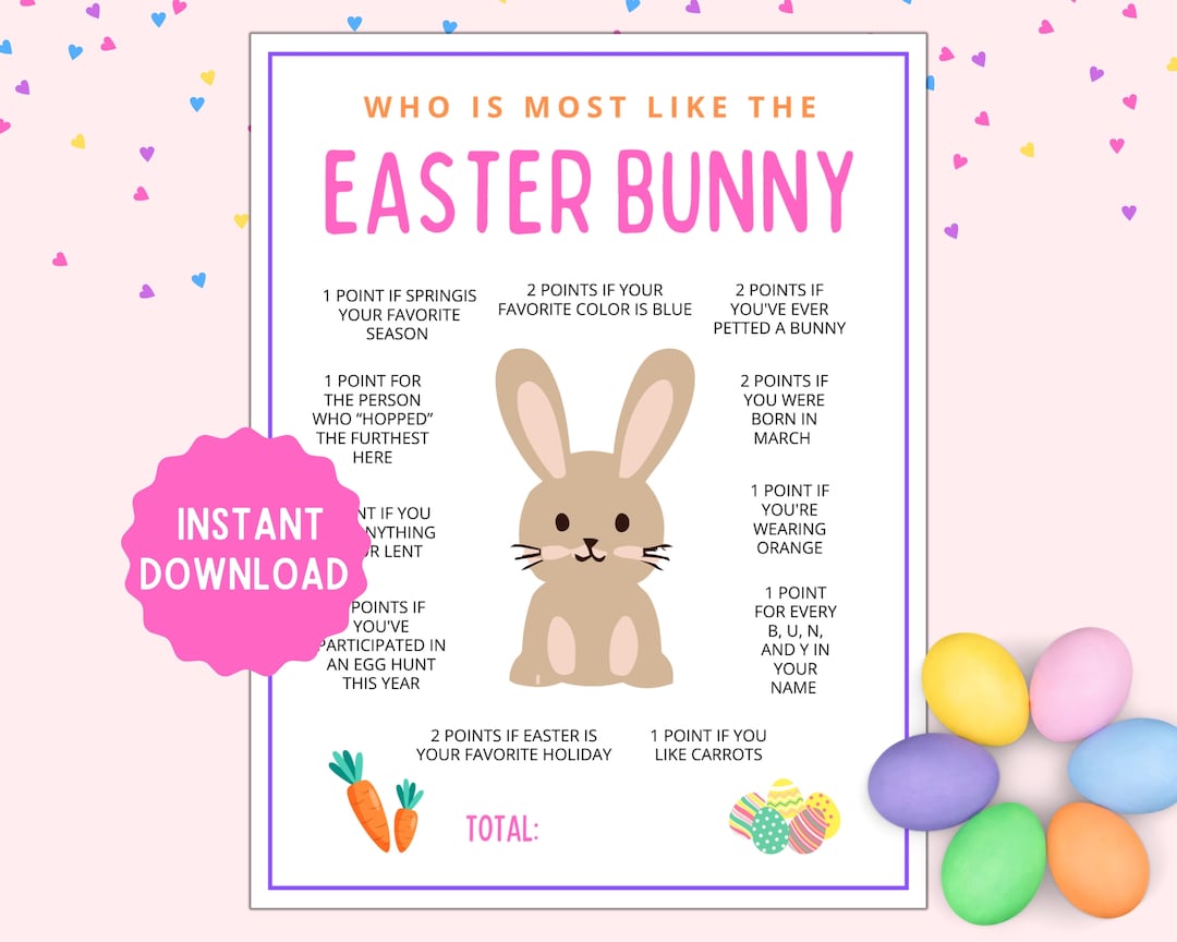Who is Most Like the Easter Bunny | Easter Games | Easter Game Kids ...