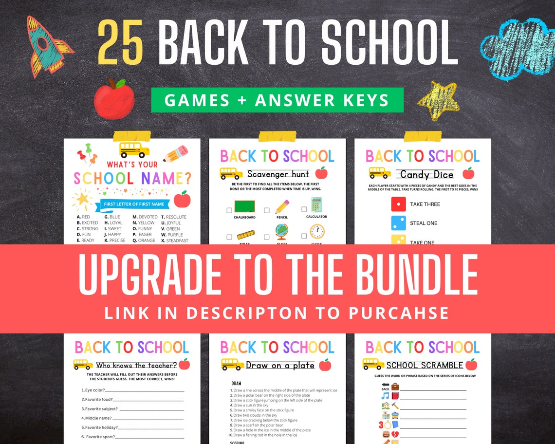 What's Your School Name Game | Back to School Activity (digital ...