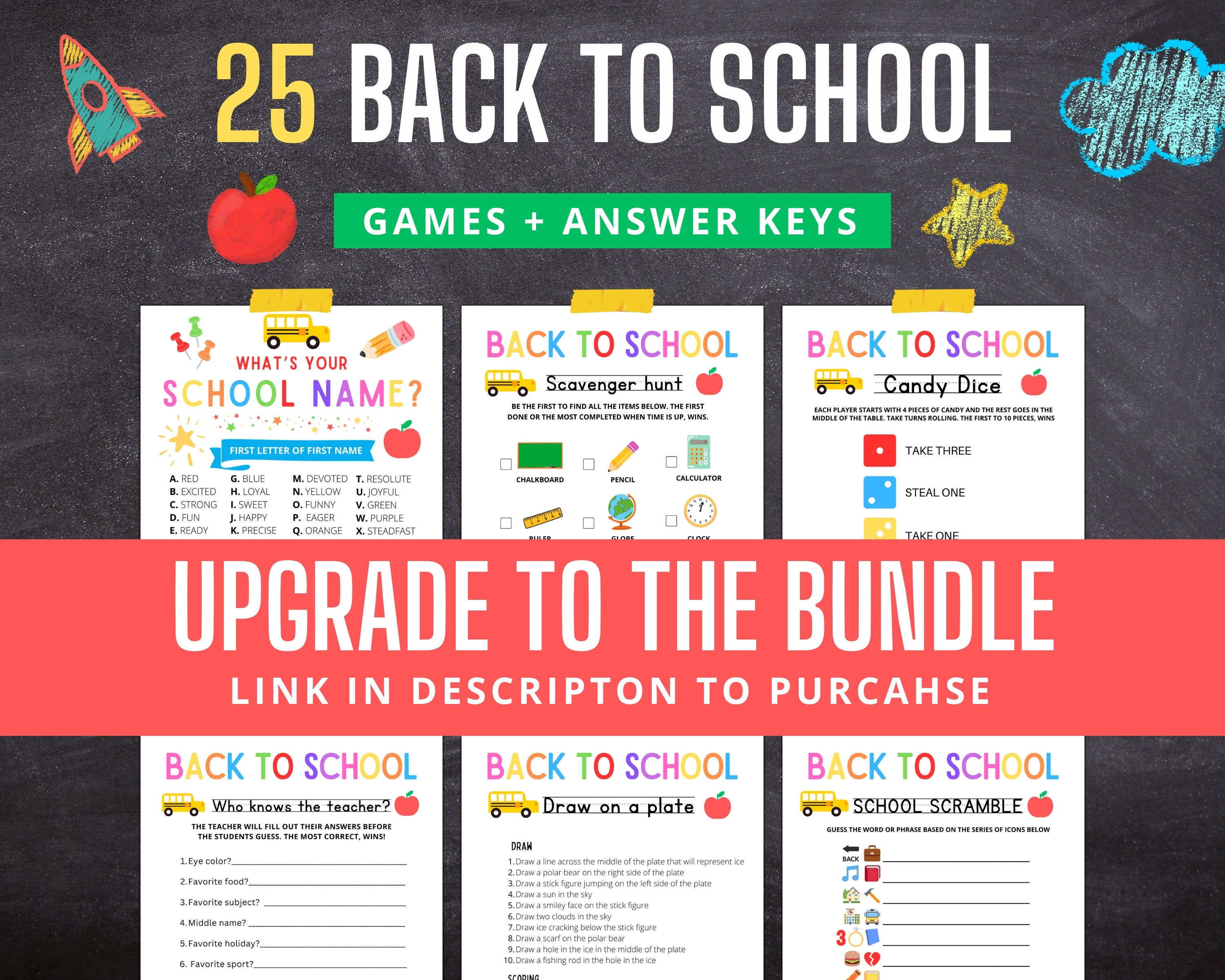 What's Your School Name? | Back to School Game | First Day of School ...