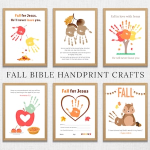 Fall Bible Handprint Craft | Fall Bible Crafts | Bible Crafts | Fall ...