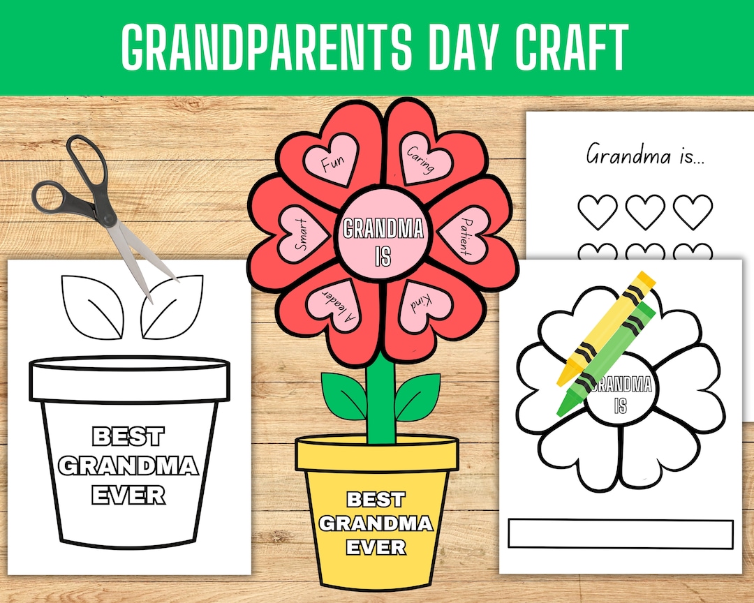 Grandparents Day Craft | Craft for Grandma | Grandma Gift From ...