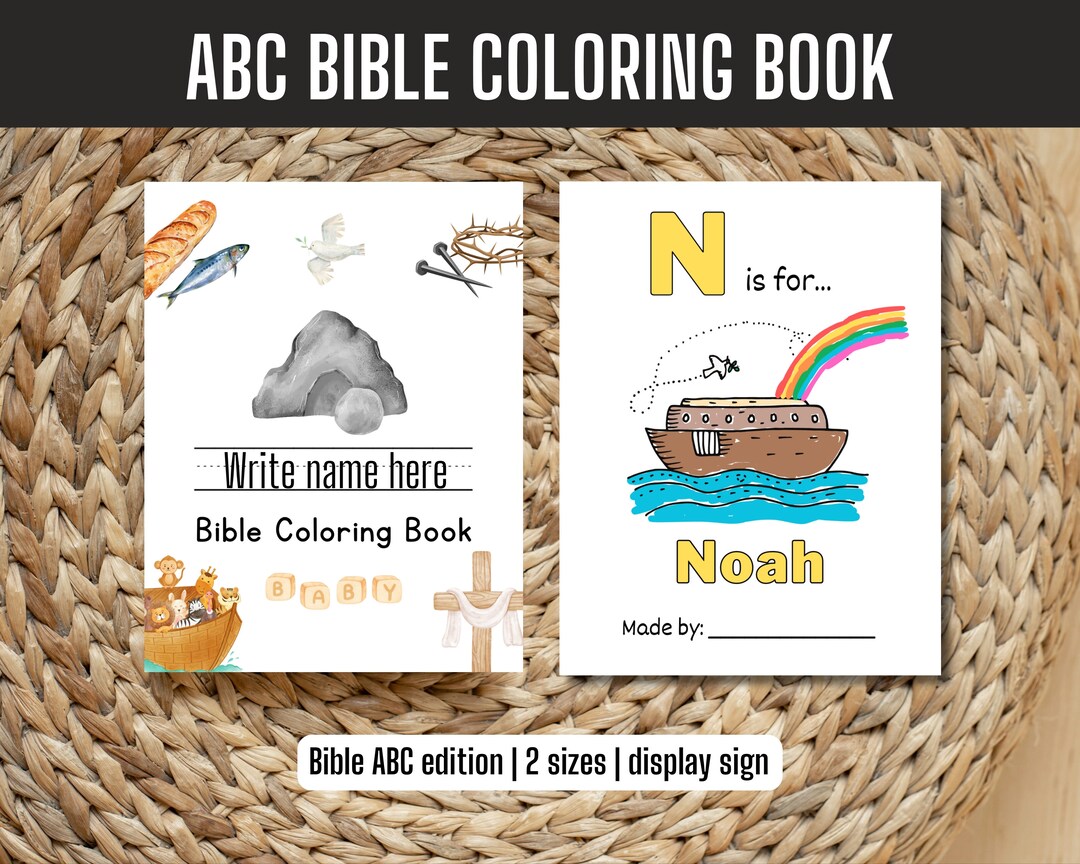 ABC Bible Coloring Book Bible Coloring Pages Bible Baby Shower ...
