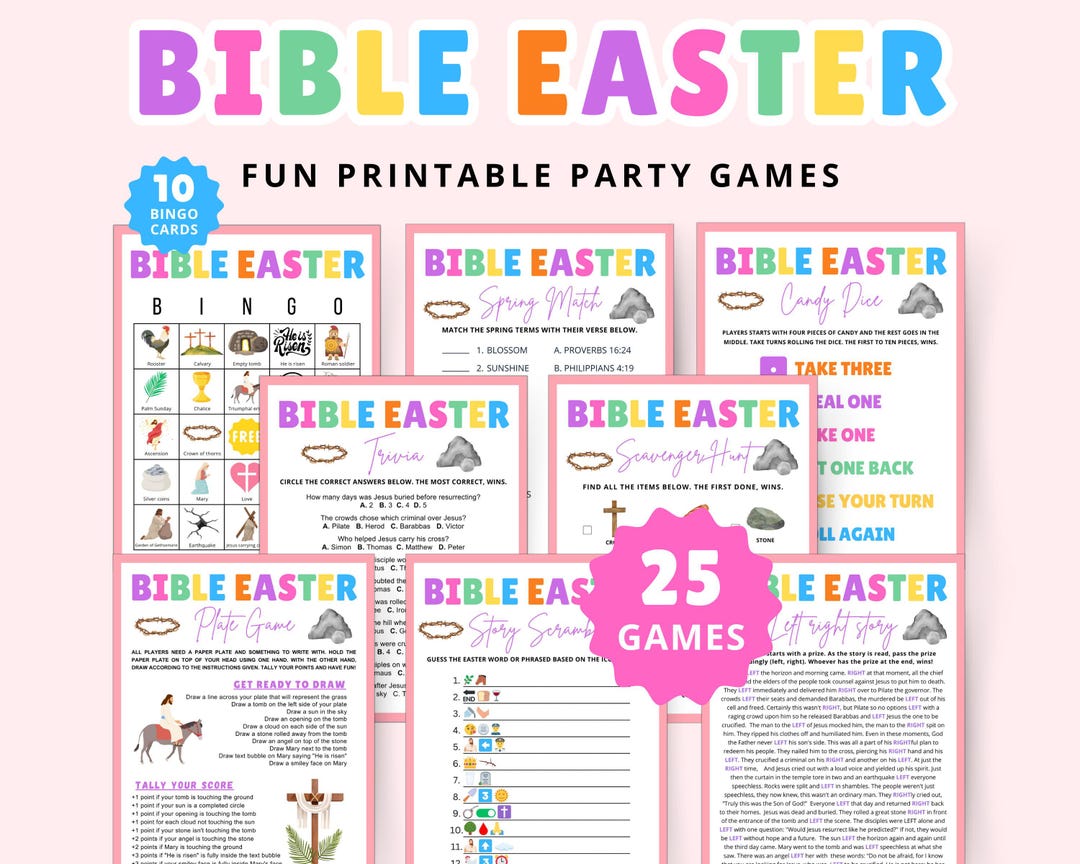 Easter Bible Games | Christian Easter Games | Easter Games Church ...