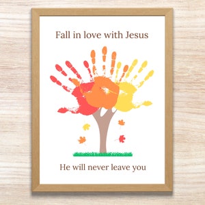 Fall Bible Handprint Craft | Fall Bible Crafts | Bible Crafts | Fall ...