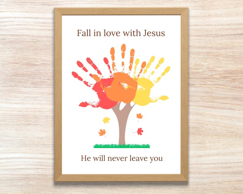 Fall Bible Handprint Craft | Fall Bible Crafts | Bible Crafts | Fall ...