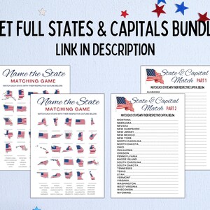 States and Capitals Game State Capitals Trivia Learn States and ...
