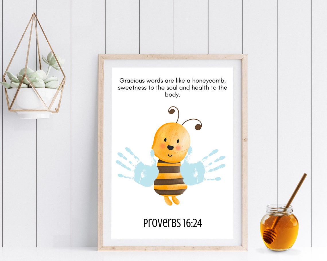 Children's Bible Craft Bible Handprint Craft Bible - Etsy