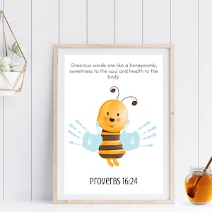 Children's Bible Craft | Bible Handprint Craft | Bible Craft for Kids ...