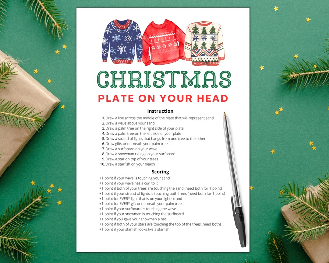Plate on the Head Game | Hilarious Christmas Game | Christmas Party ...