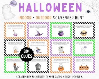 Secret Code Halloween Scavenger Hunt for Kids Indoor - Etsy UK