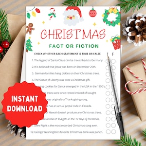 Christmas Fact or Fiction | Christmas Trivia | Christmas Party Game ...