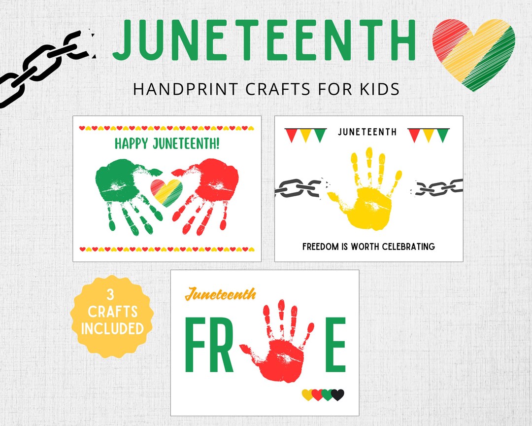 Juneteenth Handprint Craft | Juneteenth Craft | Juneteenth for Kids ...