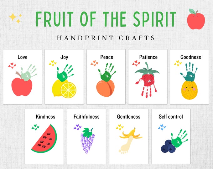 Fruit of the Spirit Bible Craft for Kids | Sunday School Craft ...