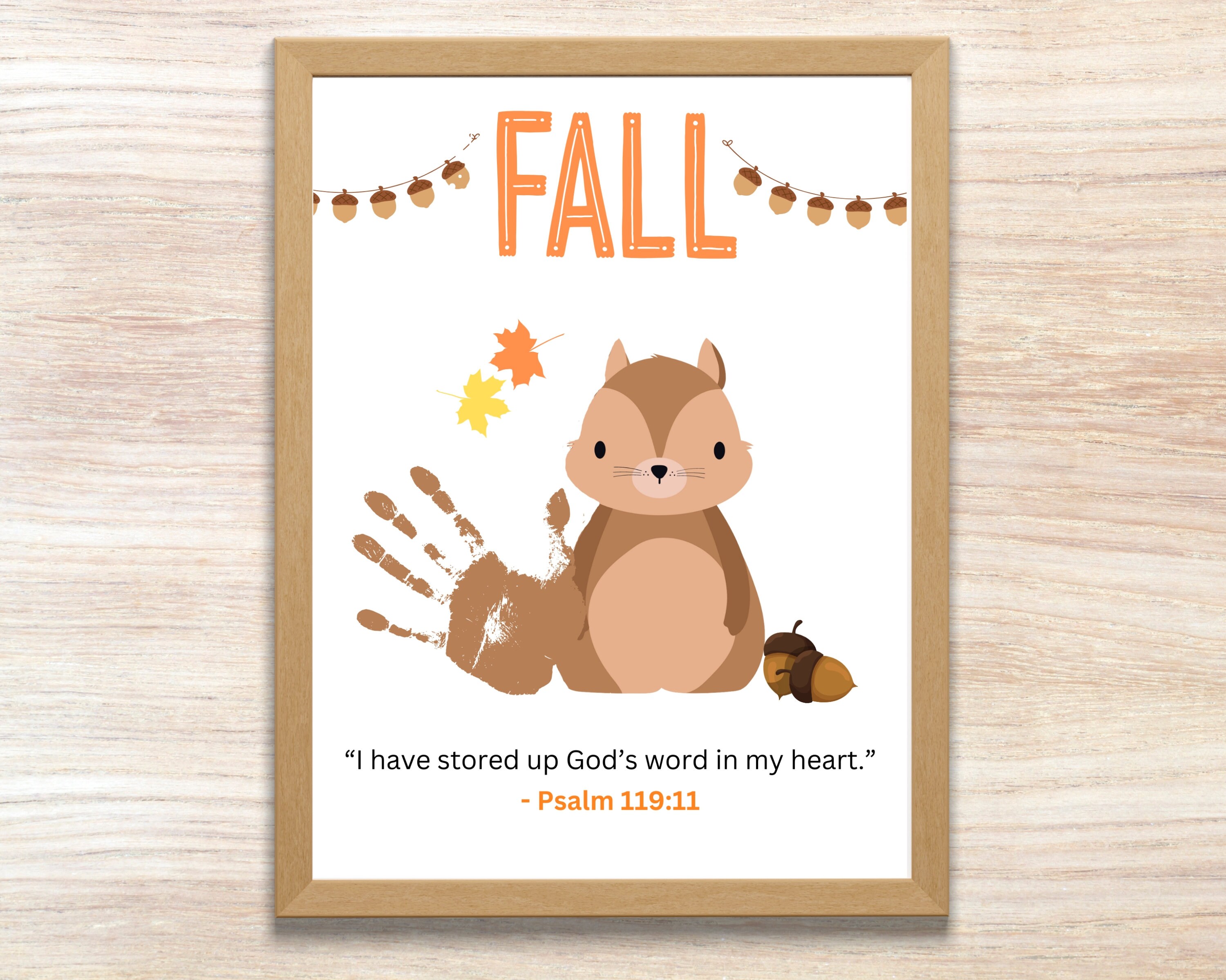 Fall Bible Handprint Craft: Sunday School Activity (digital Download ...