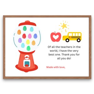 Teacher Appreciation Craft | End of Year Teacher Gift | Teacher ...