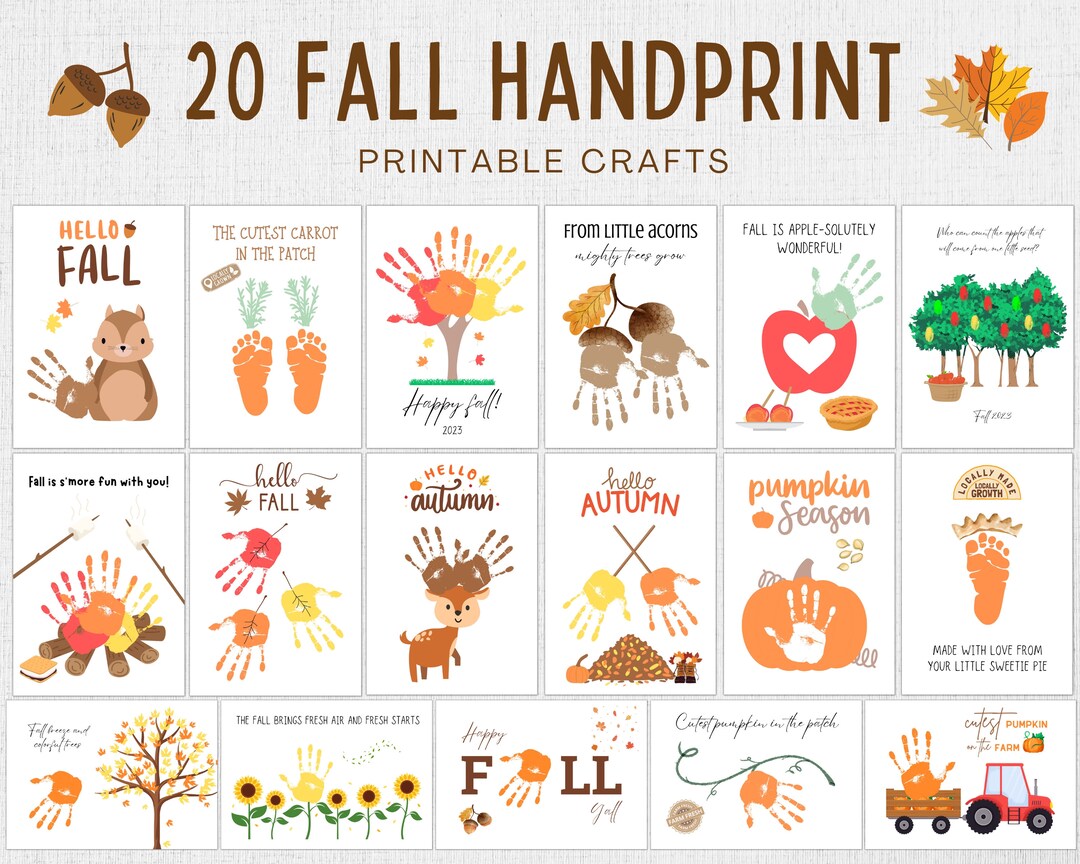 Fall Handprint Craft Fall Handprint Art Fall Craft for Kids Autumn ...