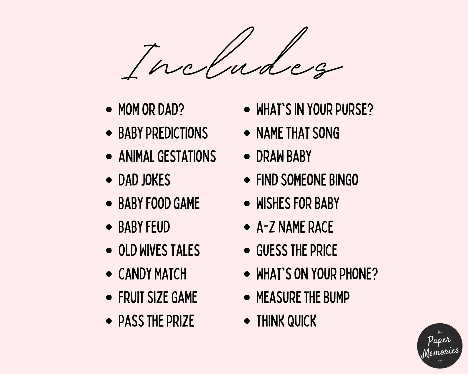 Gender Reveal Games Bundle Gender Reveal Games Gender - Etsy