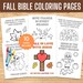 Fall Bible Coloring Pages | Fall Bible Crafts | Fall Sunday School ...