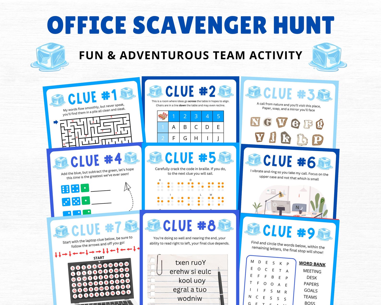 Office Scavenger Hunt | Team Icebreaker Game (printable) - Etsy