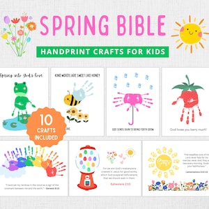 Spring Bible Handprint Craft | Spring Craft for Kids | Spring Handprint ...