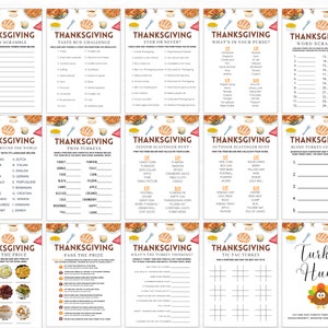 Thanksgiving Game Bundle Thanksgiving Party Games Thanksgiving Games ...