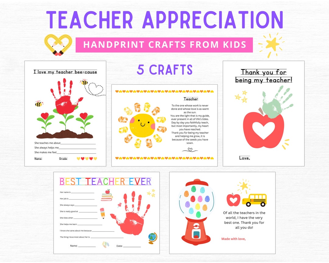 Teacher Appreciation Craft | End of Year Teacher Gift | Teacher ...