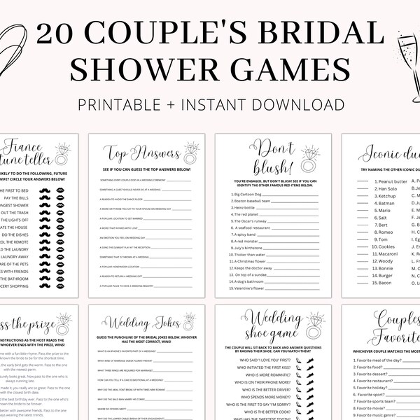 Couples Shower Games - Etsy