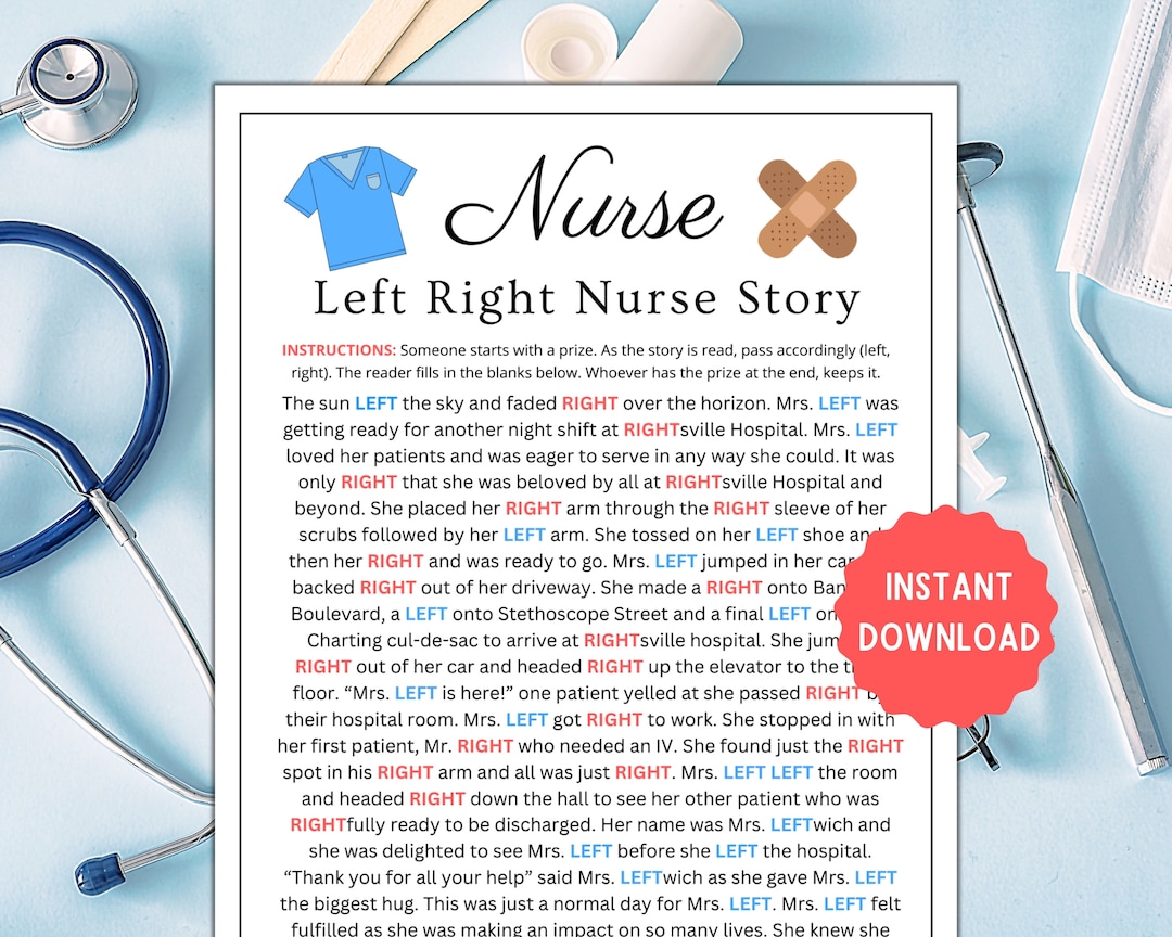 Left Right Nurse Game | Nurse Games | Nursing Party | Nursing Games ...