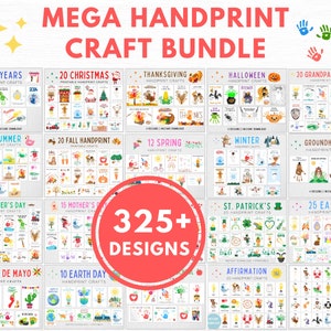Mega Handprint Craft Bundle Handprint Craft Craft for Kids Toddler Pre ...