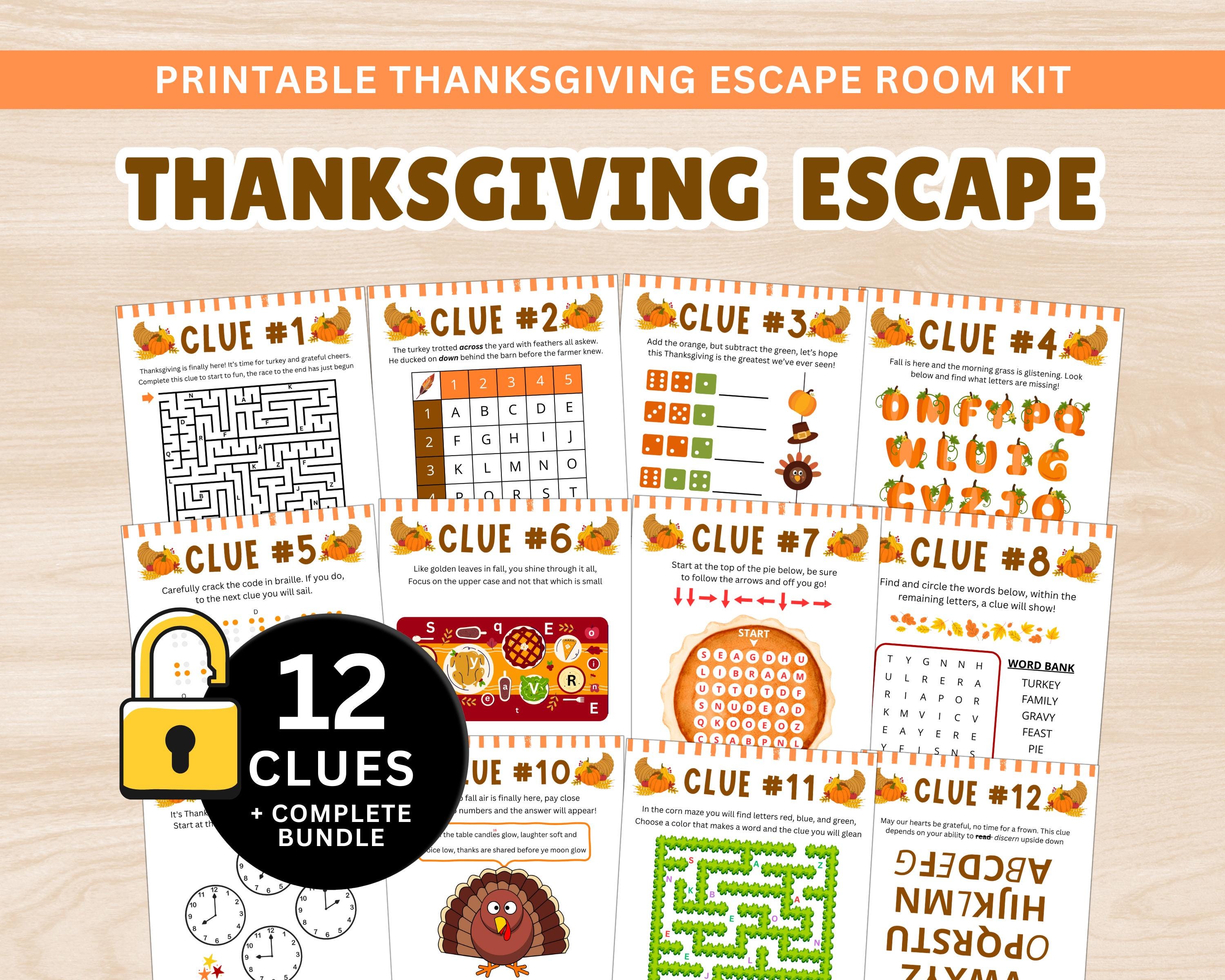 Thanksgiving MEGA Game Bundle: Thanksgiving Party Games (bingo, Trivia ...
