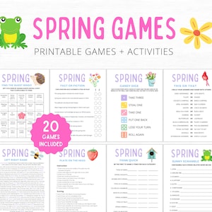 Spring Games Bundle | Spring Games | Spring Activities | Spring Games ...