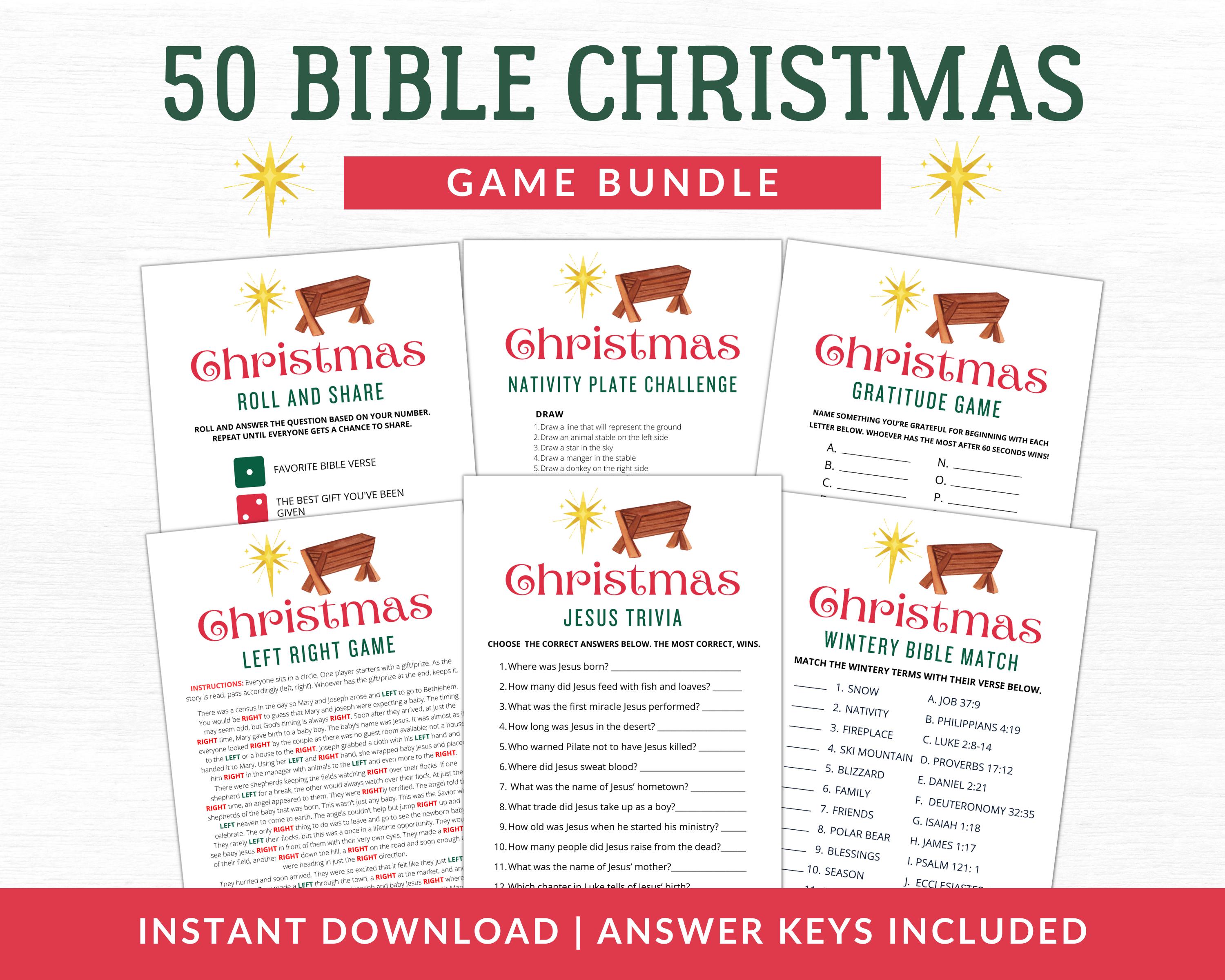 Church Christmas Party Games | Christmas Bible Games | Nativity Games ...