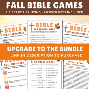 Fall Bible Word Scramble Game | Church Activity (digital Download) - Etsy