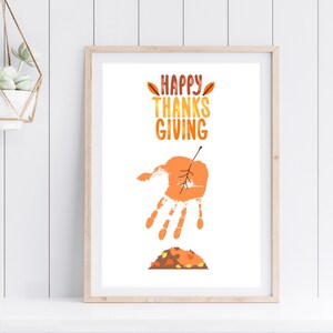 Thanksgiving Handprint Craft | Thanksgiving Preschool Craft ...