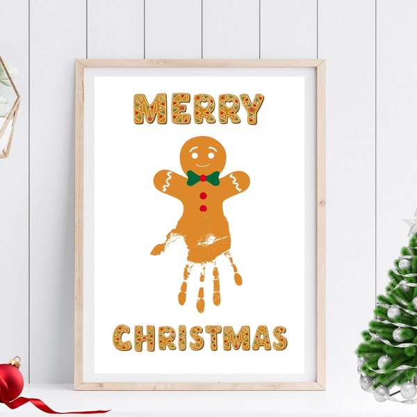Handprint Gingerbread Man - Etsy